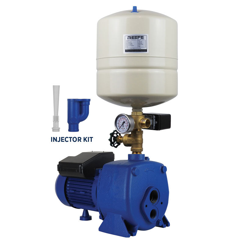 REEFE RDW150E.PTS Self Priming Deep Well Pump With Injector and Pressu ...